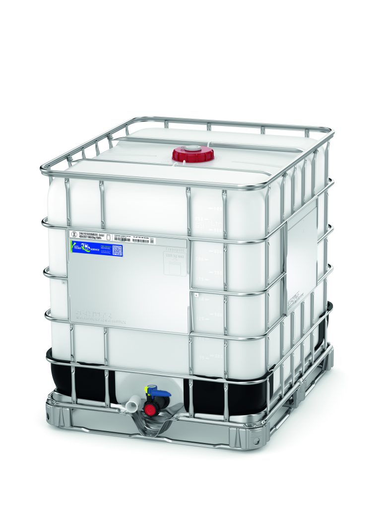 New (clear) 1000L IBC on Metal/Plastic Pallet - UN Certified