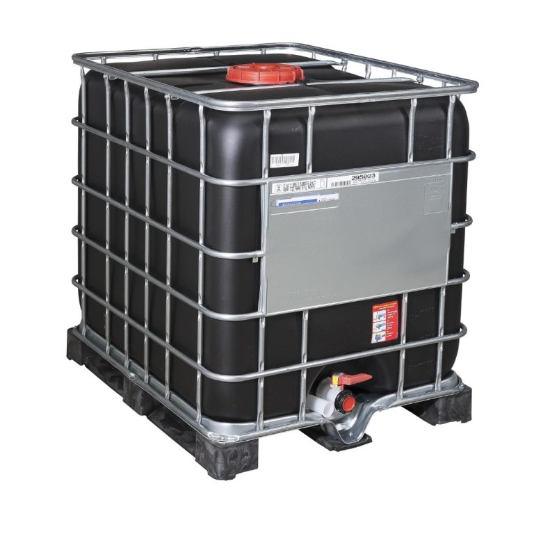 Grade 1 – Black 1000L Reconditioned IBC Container – Metal/Plastic ...