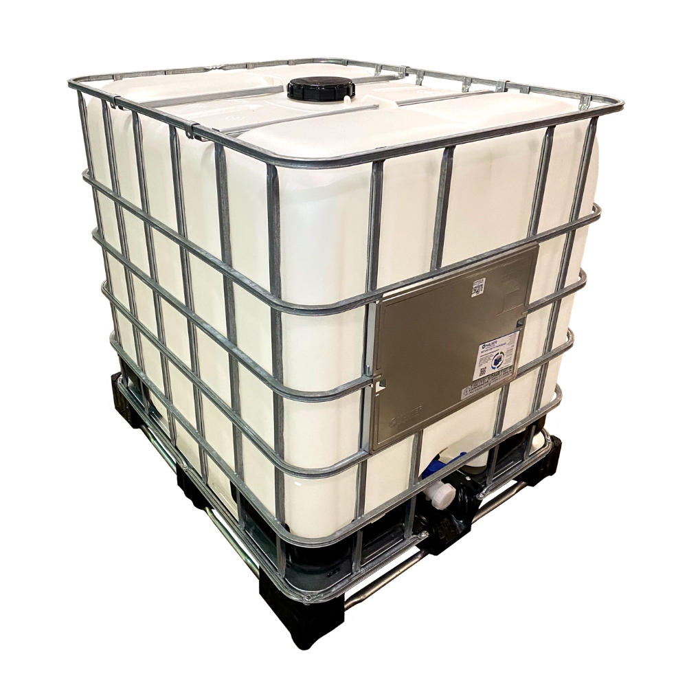 Grade 1 – Clear 1000L Reconditioned IBC – Metal/Plastic Pallet – Non-UN ...