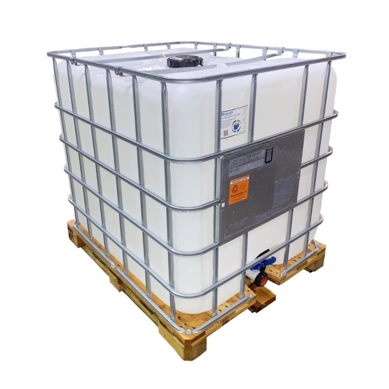 Grade 1 – Clear 1000L Reconditioned IBC – Wood Pallet – Non-UN Approved