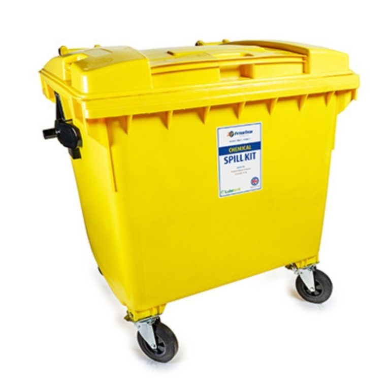 1000 Ltr Chemical Spill Kit - 4 Wheeled Bin